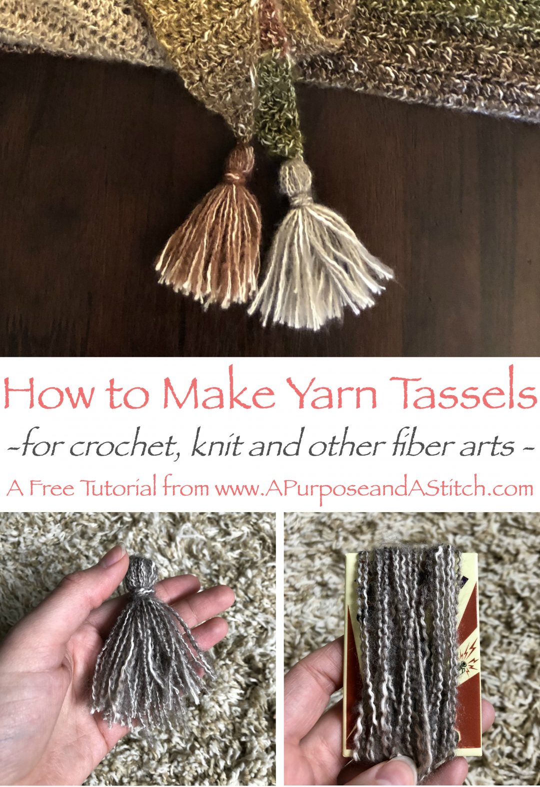How to Make Yarn Tassels - A Purpose and A Stitch