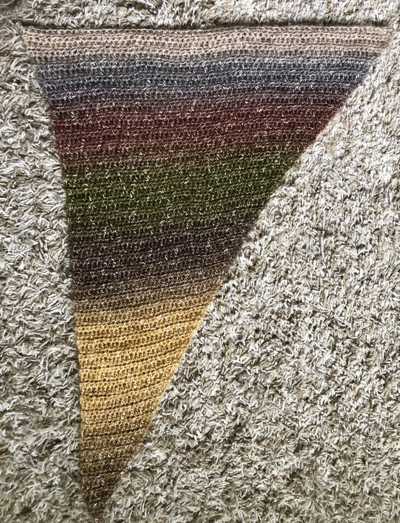 Beginner Friendly Triangle Scarf- Free Pattern - A Purpose and A Stitch