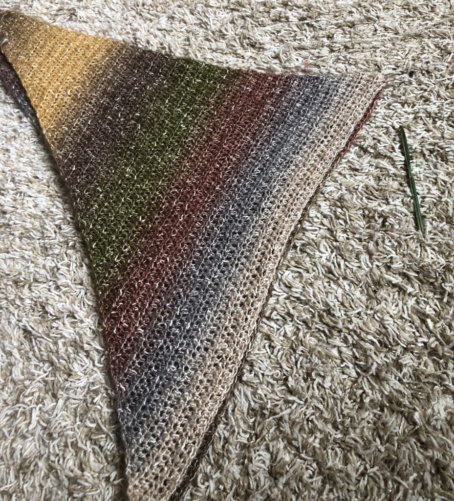 Beginner Friendly Triangle Scarf- Free Pattern - A Purpose and A Stitch