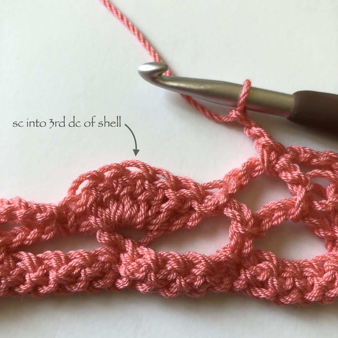 "Mesh and Shells" Crochet Stitch Tutorial - A Purpose and A Stitch