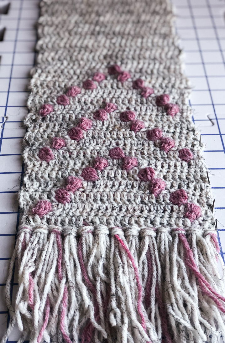 Bobbles Up Scarf- Free Crochet Pattern - A Purpose and A Stitch