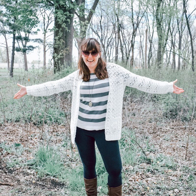 In The Garden Cardigan- Free Pattern - A Purpose and A Stitch